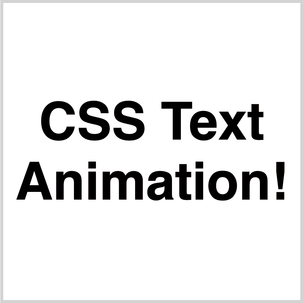 CSS Animation – Text Background Animation