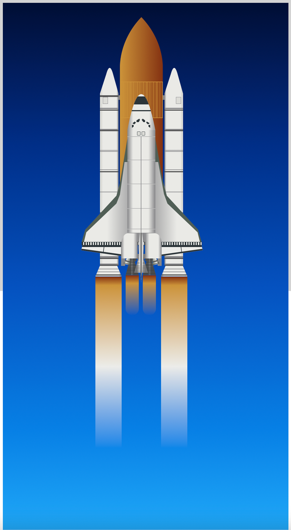 CSS Animation – Space Shuttle Launch