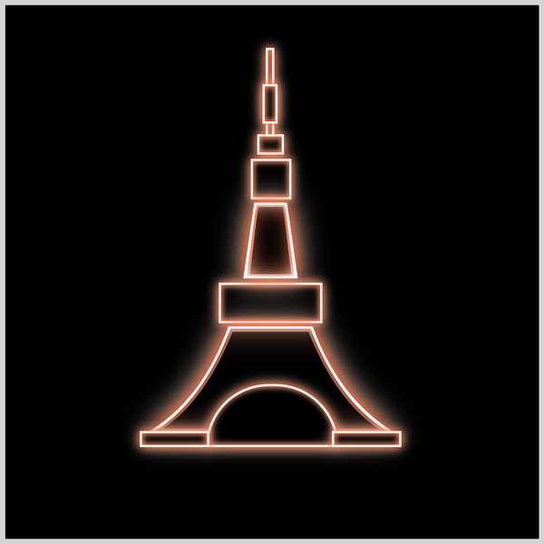 CSS Animation – Tokyo Tower Neon Sign