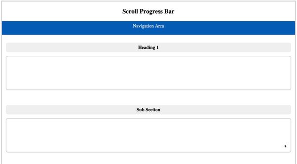 JavaScript - スクロールで伸縮するプログレスバーの作り方